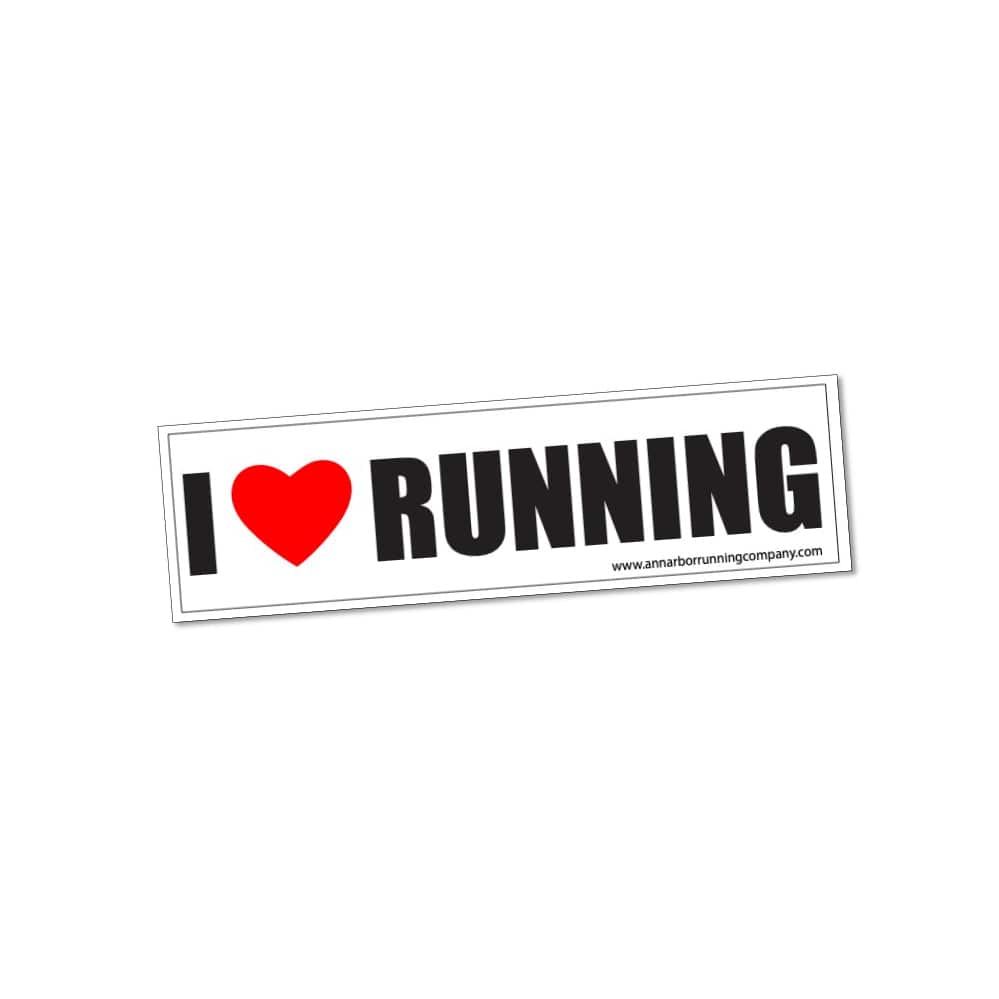 I Love Run Sticker – Ann Arbor Running Company